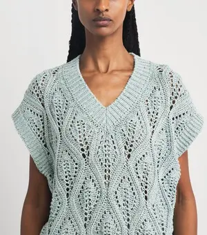 Eleventy Cotton-blend V-neck Sweater