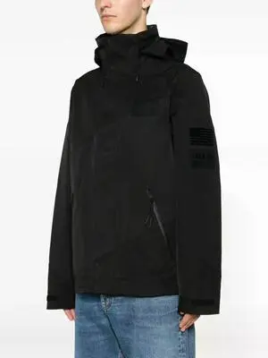 Tommy Hilfiger Hooded Jacket With Logo Patch