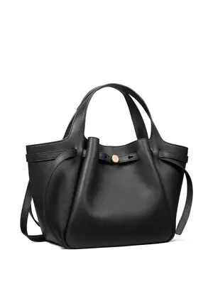 Tory Burch Romy Small Leather Tote - Black