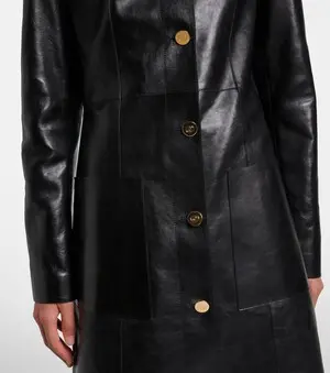 Gucci Interlocking G Leather Coat