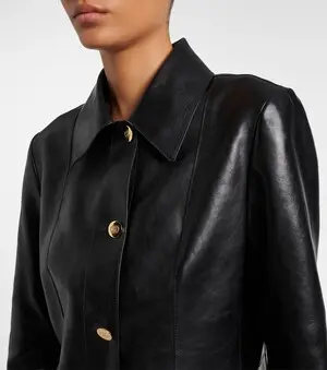 Gucci Interlocking G Leather Coat