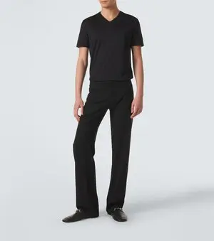 Gucci Wool Straight-leg Trousers