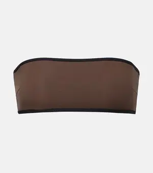 TOTEME Bandeau Bikini Top - Brown