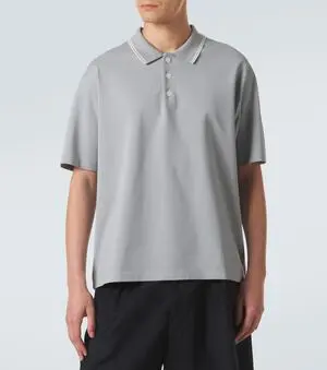 FRAME Cotton Pique Polo Shirt