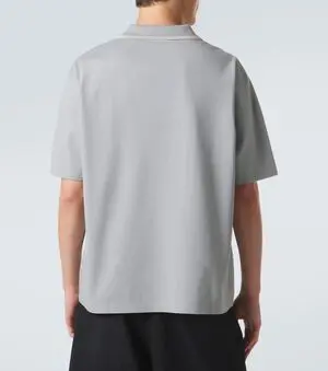 FRAME Cotton Pique Polo Shirt