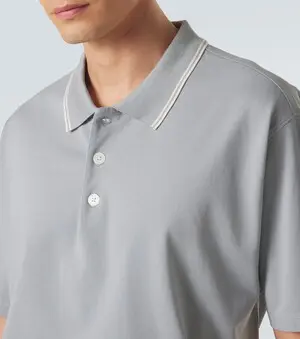 FRAME Cotton Pique Polo Shirt