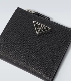 Prada Small Saffiano Leather Wallet - Black