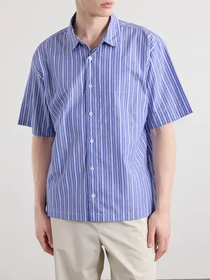 Aimé Leon Dore Striped Cotton-poplin Shirt