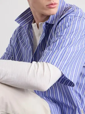 Aimé Leon Dore Striped Cotton-poplin Shirt
