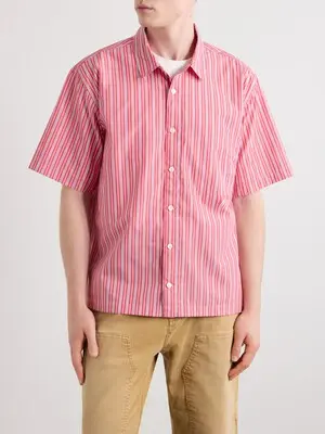 Aimé Leon Dore Striped Cotton-poplin Shirt