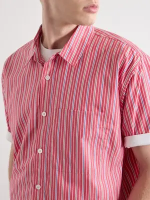 Aimé Leon Dore Striped Cotton-poplin Shirt