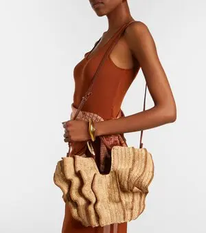 Zimmermann Small Raffia Top-handle Bag