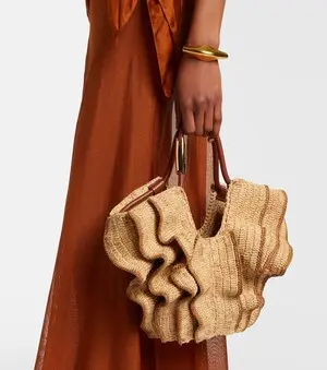 Zimmermann Small Raffia Top-handle Bag