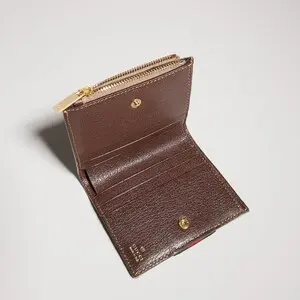 Gucci Small Wallet With Web Gg Canvas