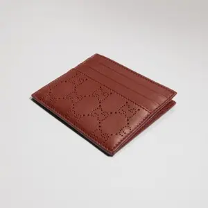Gucci Aria Card Case Leather - Brown