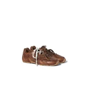 Miu Miu X New Balance 530 Sl Deco Leather Sneakers - Sienna