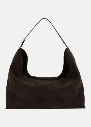 Vince Vivian Suede Hobo Bag - Cacao