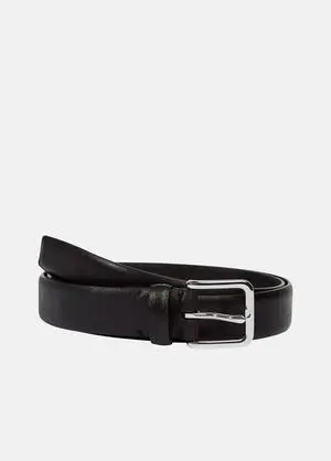 Vince Alex 30mm Polished Leather Belt - Black