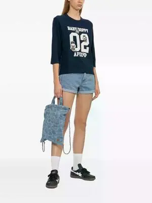 AAPE BY *A BATHING APE Chain Logo Print Tote Bag