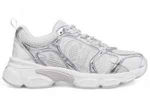 Dior Chrono Sneakers In Mesh And Silvertone