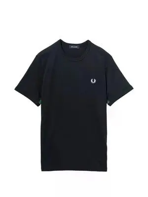 Fred Perry Logo-embroidered T-shirt - Blue