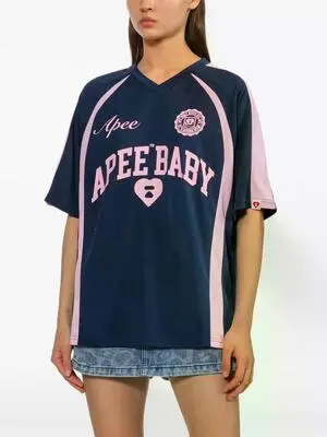 AAPE BY *A BATHING APE Apee™ A Bathing Ape® Logo-print Panelled T-shirt