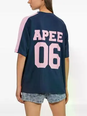 AAPE BY *A BATHING APE Apee™ A Bathing Ape® Logo-print Panelled T-shirt