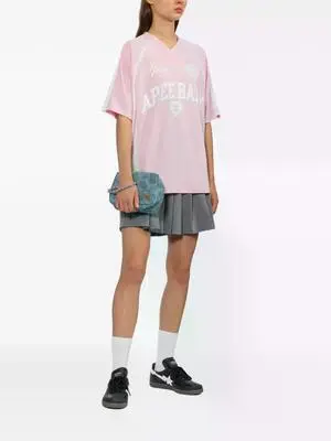 AAPE BY *A BATHING APE Apee™ A Bathing Ape® Logo-print V-neck T-shirt
