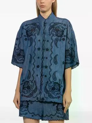 Zimmermann Paisley Embroidered Blouse