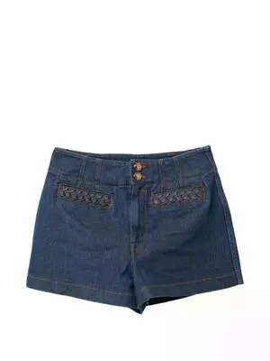 Zimmermann Braided-trim Denim Shorts