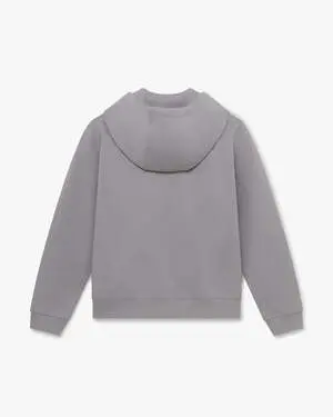 Casablanca Grey Zip-up Hooded Sweatshirt