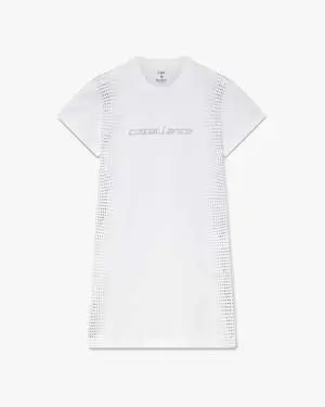 Casablanca Crystal Halftone T-shirt Dress