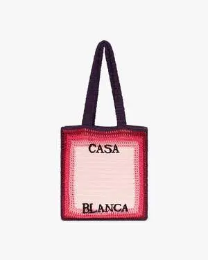 Casablanca Pink Crochet Bag - Multicolor