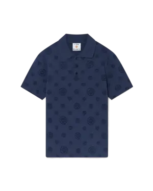 Casablanca Applique Monogram Polo Shirt