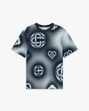 Casablanca Halftone Monogram Short Sleeve T-shirt