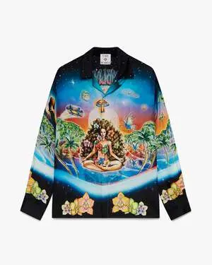 Casablanca Innersense Long Sleeve Silk Shirt - Multicolor
