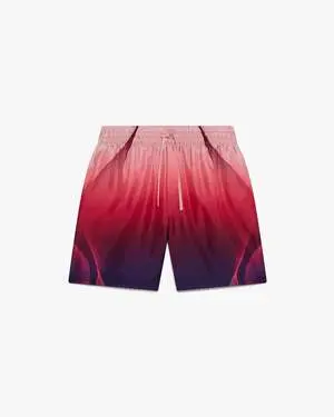 Casablanca Aubergine Gradient Silk Shorts