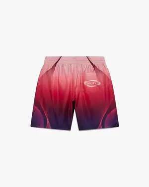 Casablanca Aubergine Gradient Silk Shorts