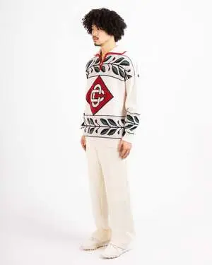 Casablanca Knit Zip-up Sweater