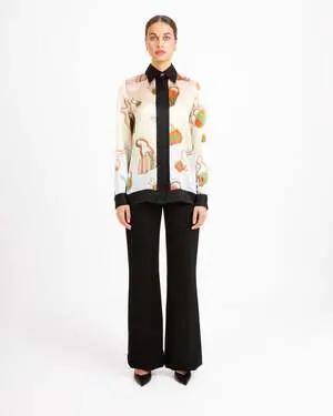 Casablanca Casa Handbags Silk Shirt