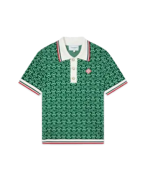 Casablanca Diamond Logo Jacquard Polo Shirt