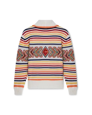 Casablanca Zip Up Diamond Jumper