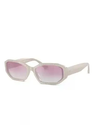 JIMMY CHOO Geometric Embellished Sunglasses