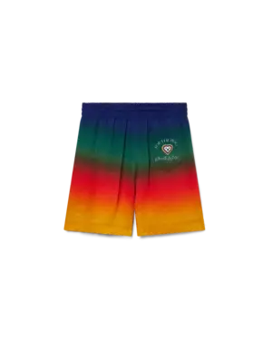 Casablanca Peace Gradient Silk Shorts