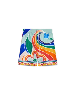 Casablanca Le Pouvoir Des Fleurs Silk Shorts