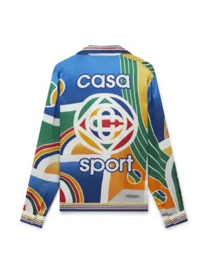 Casablanca Sport Grid Silk Shirt