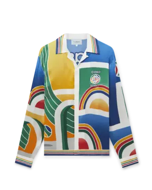 Casablanca Sport Grid Silk Shirt