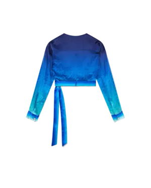 Casablanca The Night View Wrap Blouse