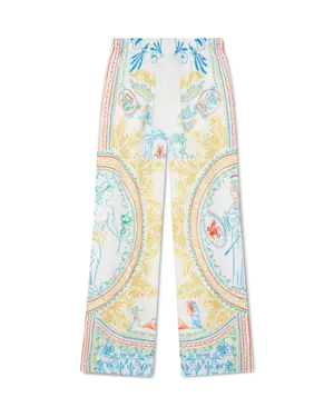 Casablanca Crayon Vase Silk Trousers
