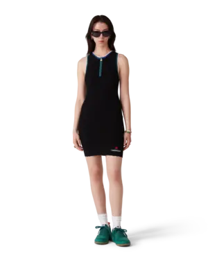 Casablanca Viscose Wave Racer Back Dress